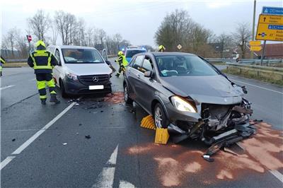 Unfall in Heiden auf der Velener Straße
